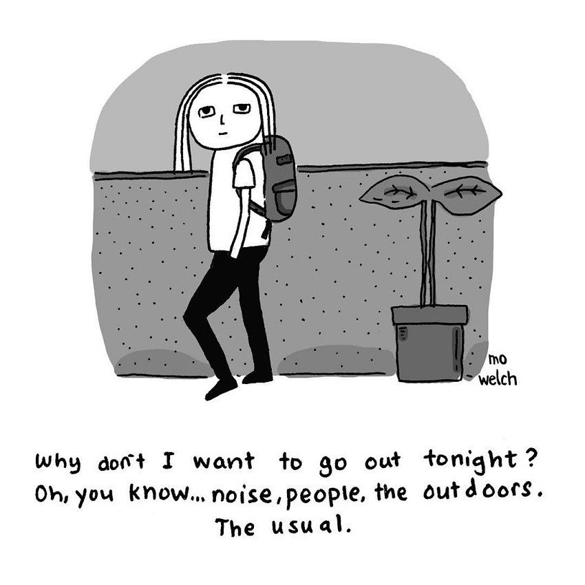 Merasa Cocok dengan 10 Ilustrasi Ini? Berarti Kamu Seorang Introvert Merasa Cocok dengan 10 Ilustrasi Ini? Berarti Kamu Seorang Introvert