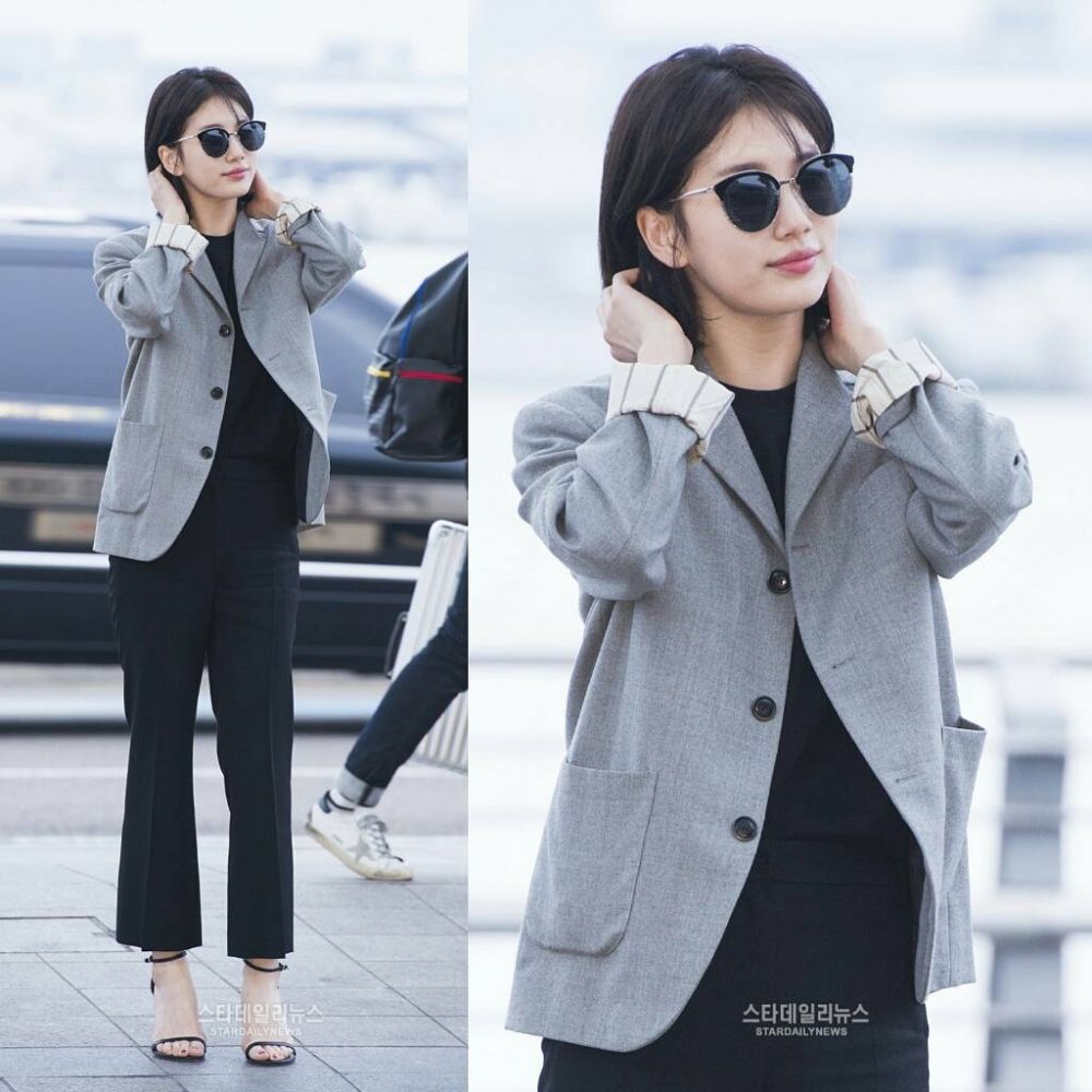 9 Ide Mix and Match Outfit Bae Suzy dengan Outer, Modis dan Trendi!