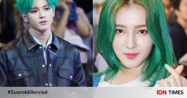 8 Deretan Idol KPop yang Makin Stunning dengan Rambut Hijau