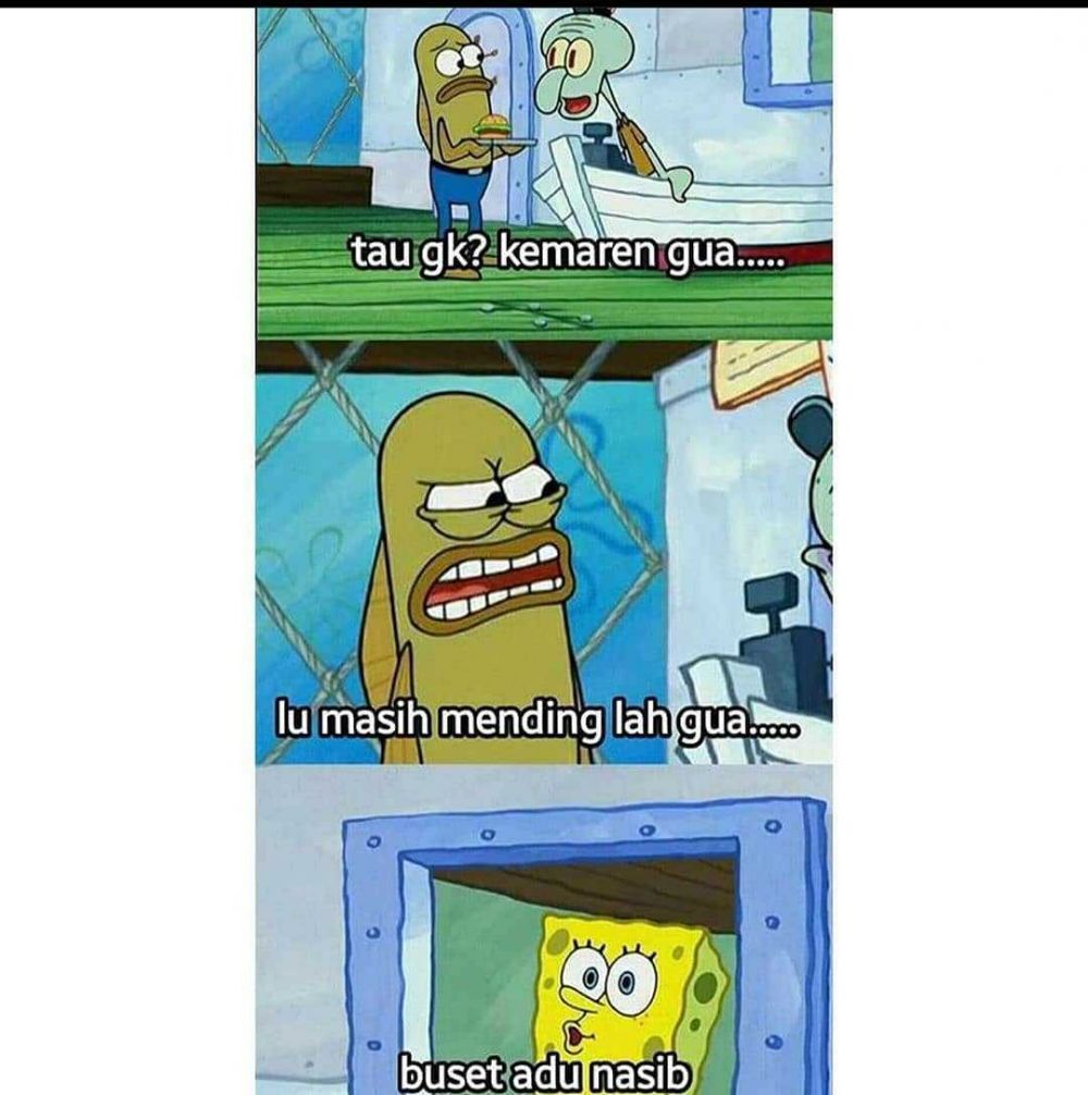 15 Meme Spongebob yang Cocok Banget Sama Realitas Kehidupan