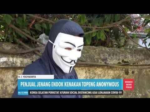 15 Potret Kocak Orang Pakai Topeng Anonymous