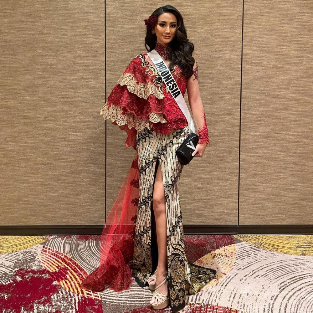 Pesona Ayu Maulida Pakai Kebaya di Karantina Miss Universe