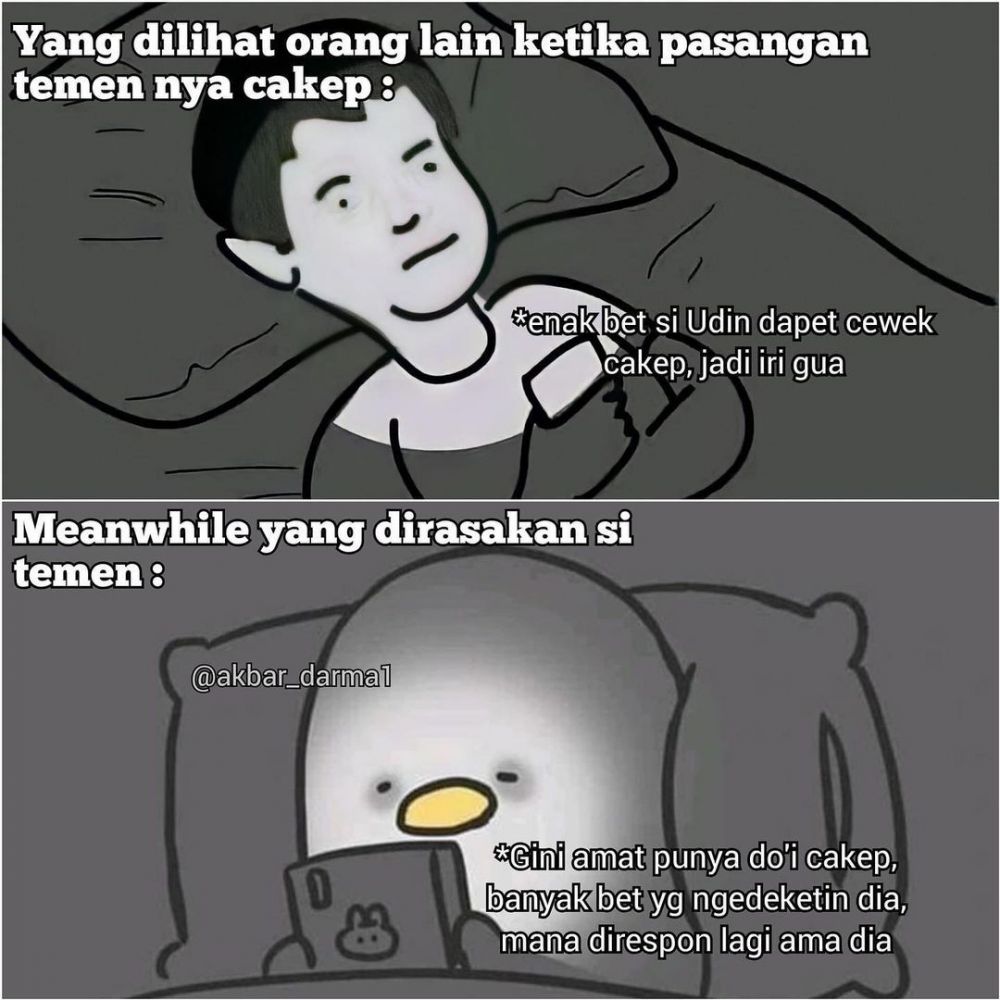 10 Meme Kebiasaan Sebelum Tidur Main Hp Atau Overthinking