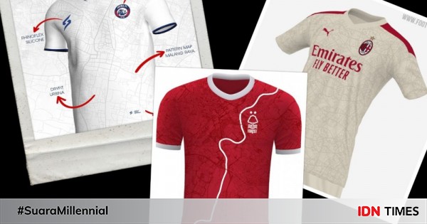 Tim Sepak Bola Ini Bikin Jersey Bermotif Peta