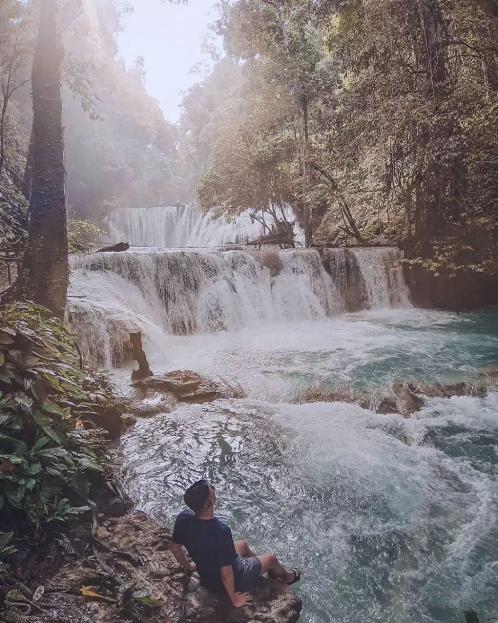 9 Potret Air Terjun Piala, Air Terjun Bertingkat nan Eksotis