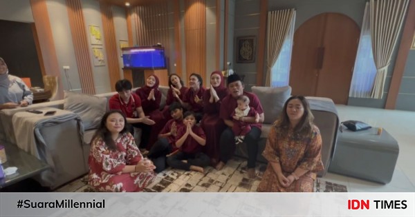 9 Momen Lebaran Keluarga Sule, Mahalini dan Jeffry Sungkem!