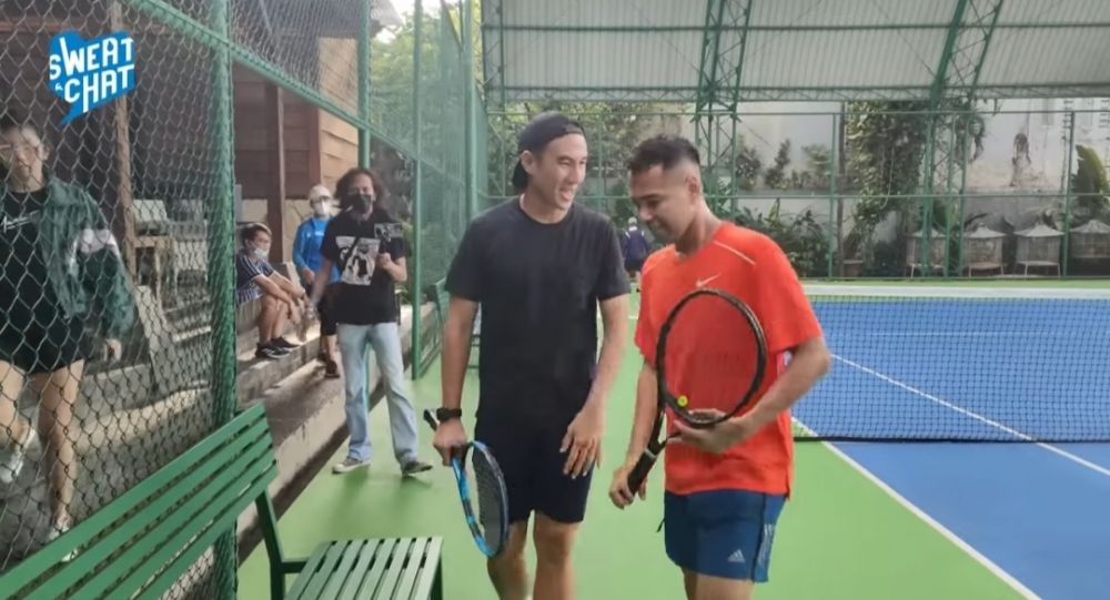 Raffi Ahmad Olahraga Bareng Daniel Mananta