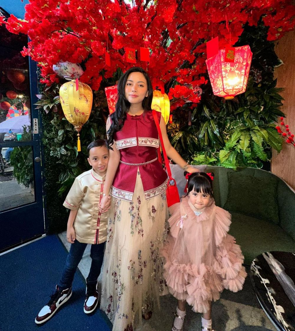 Rachel Vennya Bersama Xabiru dan Chava Ikut Rayakan Imlek