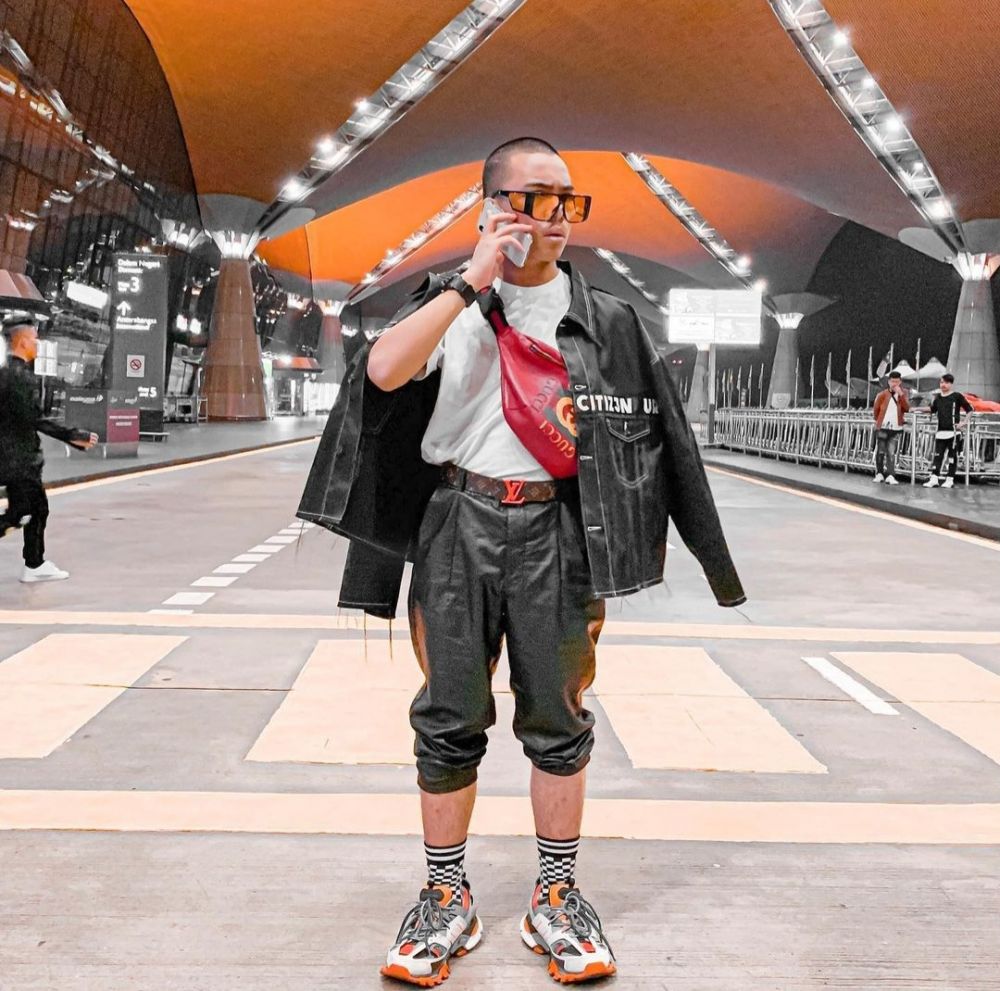 9 Ide OOTD Nyentrik Bertema Cowok Mamba ala Saaih Halilintar