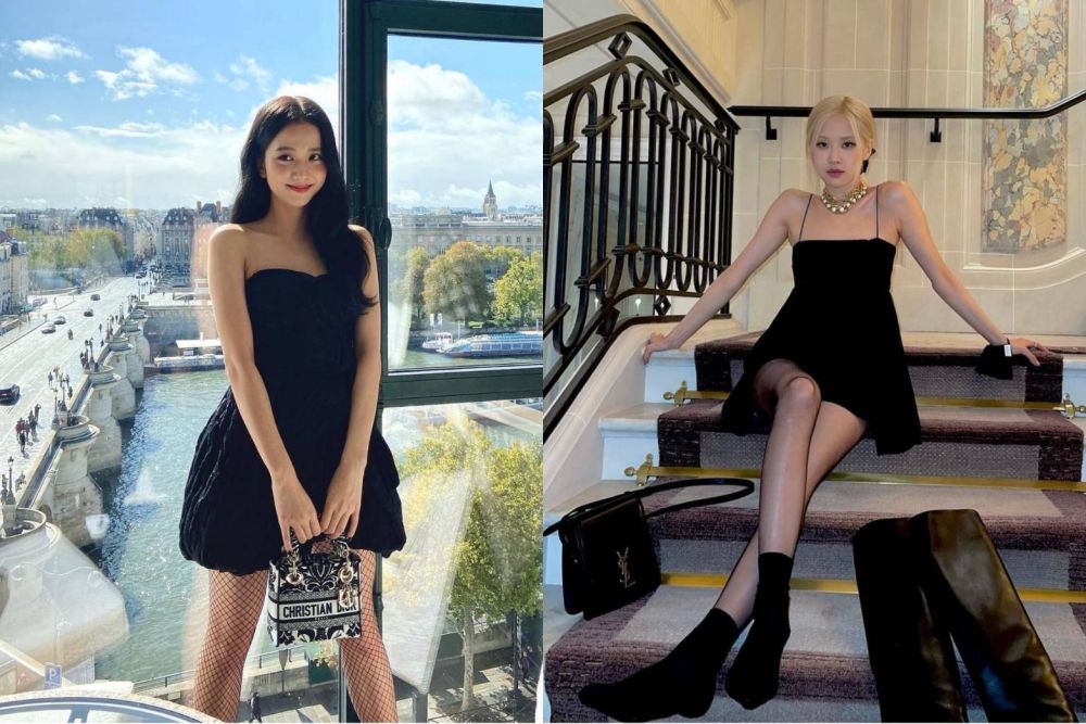 9 Adu Gaya Dress Jisoo vs. Rose BLACKPINK, Elegan dan Mewah!