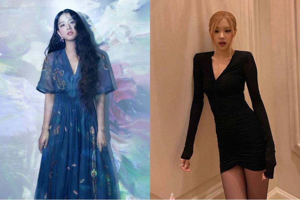 9 Adu Gaya Dress Jisoo vs. Rose BLACKPINK, Elegan dan Mewah!