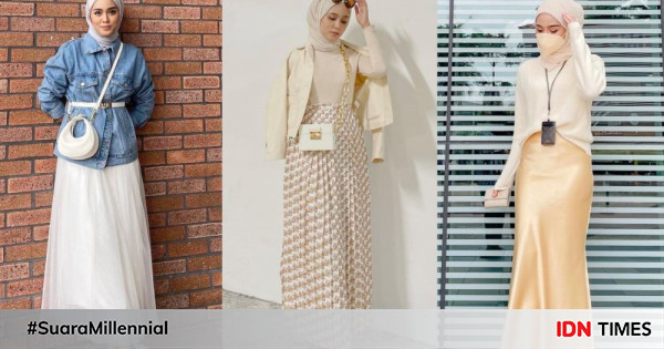 Ide Padu Padan Outfit Hijab Pakai Rok Ala Thuraya Nur