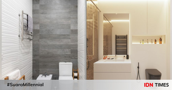 5 Tips Makeover Kamar Mandi Sempit Jadi Terlihat Chic