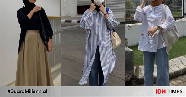 10 OOTD Bukber ala Fitri Hasiani, Penampilan On Point