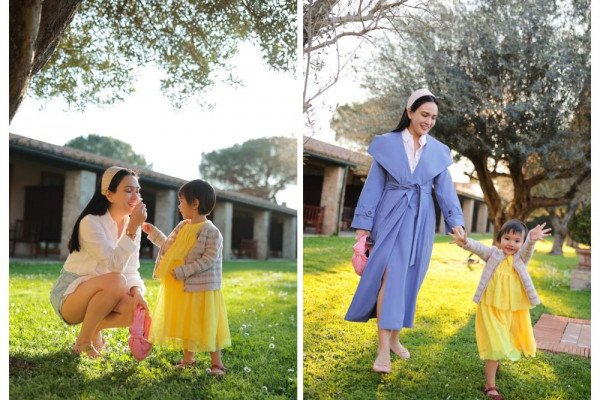 Shandy Aulia dan Anak di Italia, Sosok Suami Dipertanyakan!