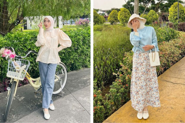 9 Ide Outfit ke Taman untuk Hijaber ala Rafika Rahma