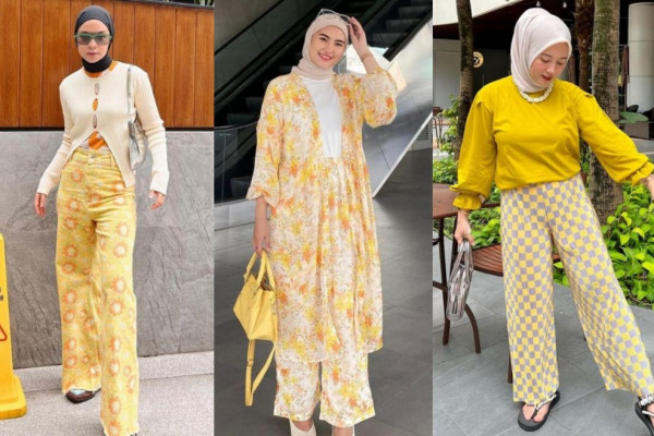 10 Style OOTD Ngabuburit dengan Nuansa Warna Kuning