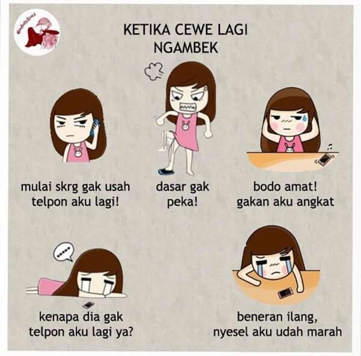 Meme Gambaran Cewek Ngambek