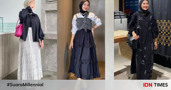 9 Padu Padan Outfit Hitam ala Intan Ghazella, Tetap Girly!