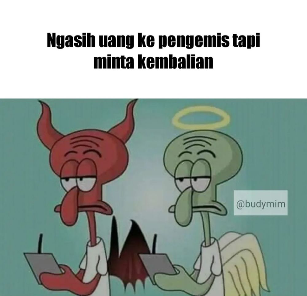 Meme Bingung Catat Kebaikan atau Keburukan
