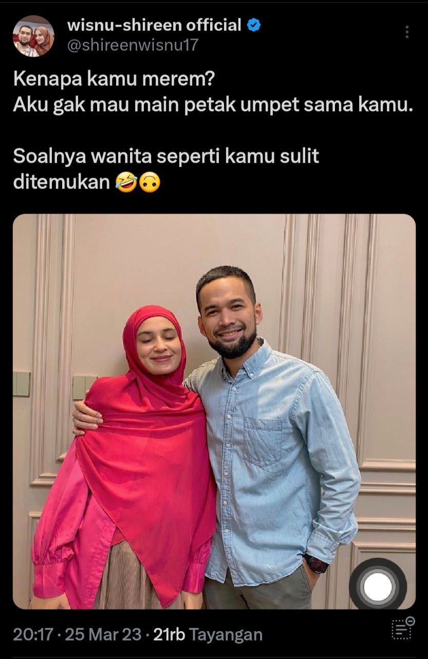 Gombalan Teuku Wisnu Buat Shireen Sungkar