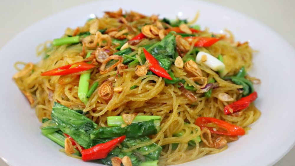 Resep Bihun Goreng Sawi Hijau, Lauk yang Menggugah Selera