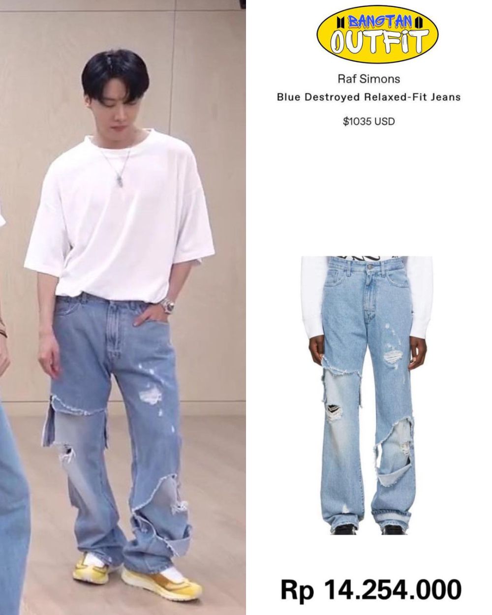Harga Ripped Jeans BTS yang Bikin Melongo