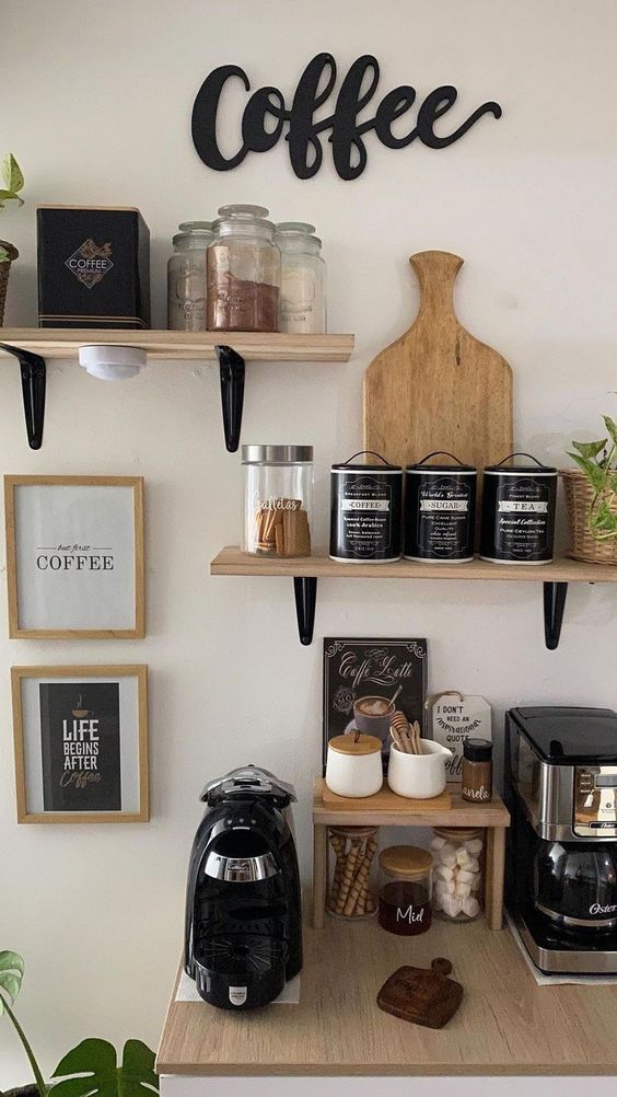 10 Ide Dekorasi Small Coffee Bar Minimalis di Rumah