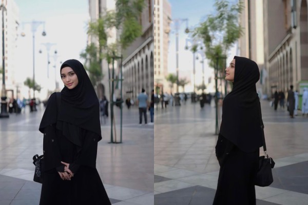 8 Potret Syafira Haddad Ibadah Umrah, Berangkat Tanpa Suami