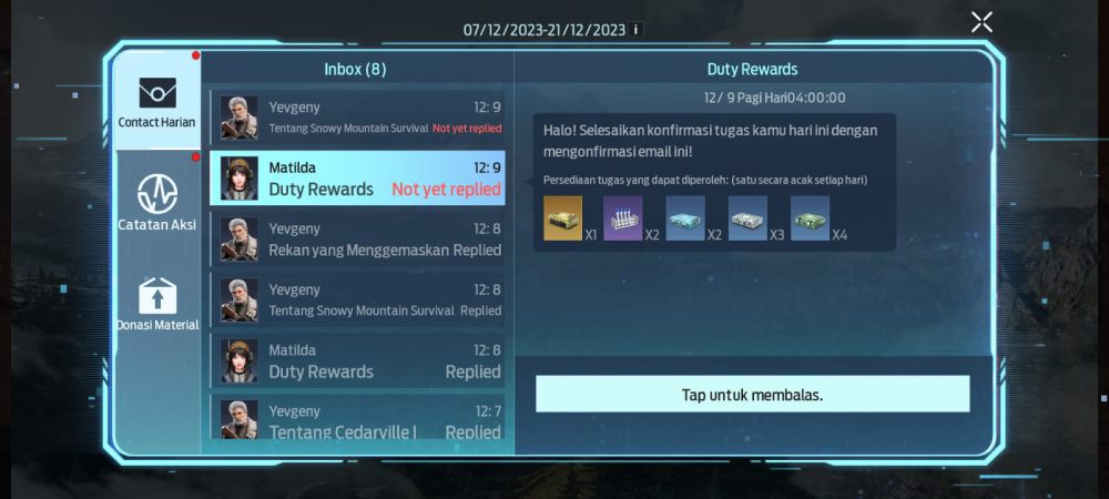 Event Catatan Frost Undawn, Map Snowy Mountain Terbuka?