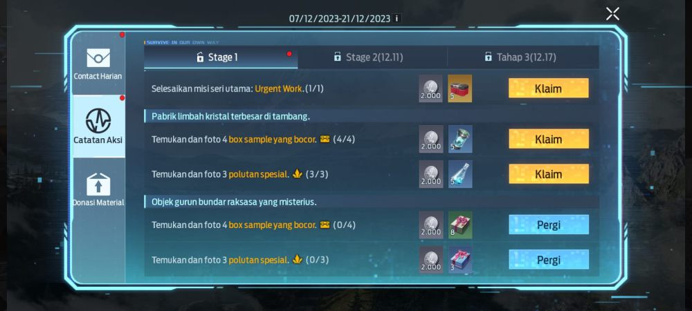 Event Catatan Frost Undawn, Map Snowy Mountain Terbuka?