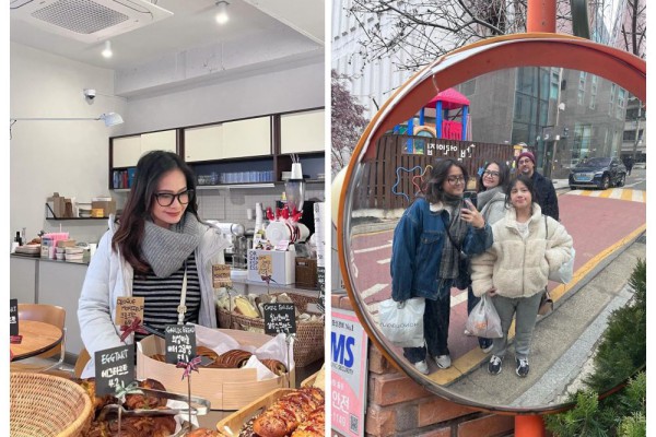 Ersa Mayori dan Keluarga Liburan di Gangnam