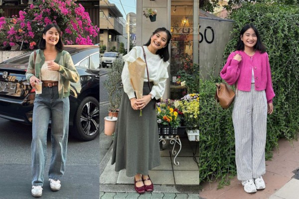 Styling Outfit Rajut ala Jesica Ceren