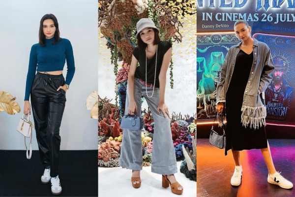 9 Mix and Match Outfit Hitam ala Gesya Shandy, Standout!