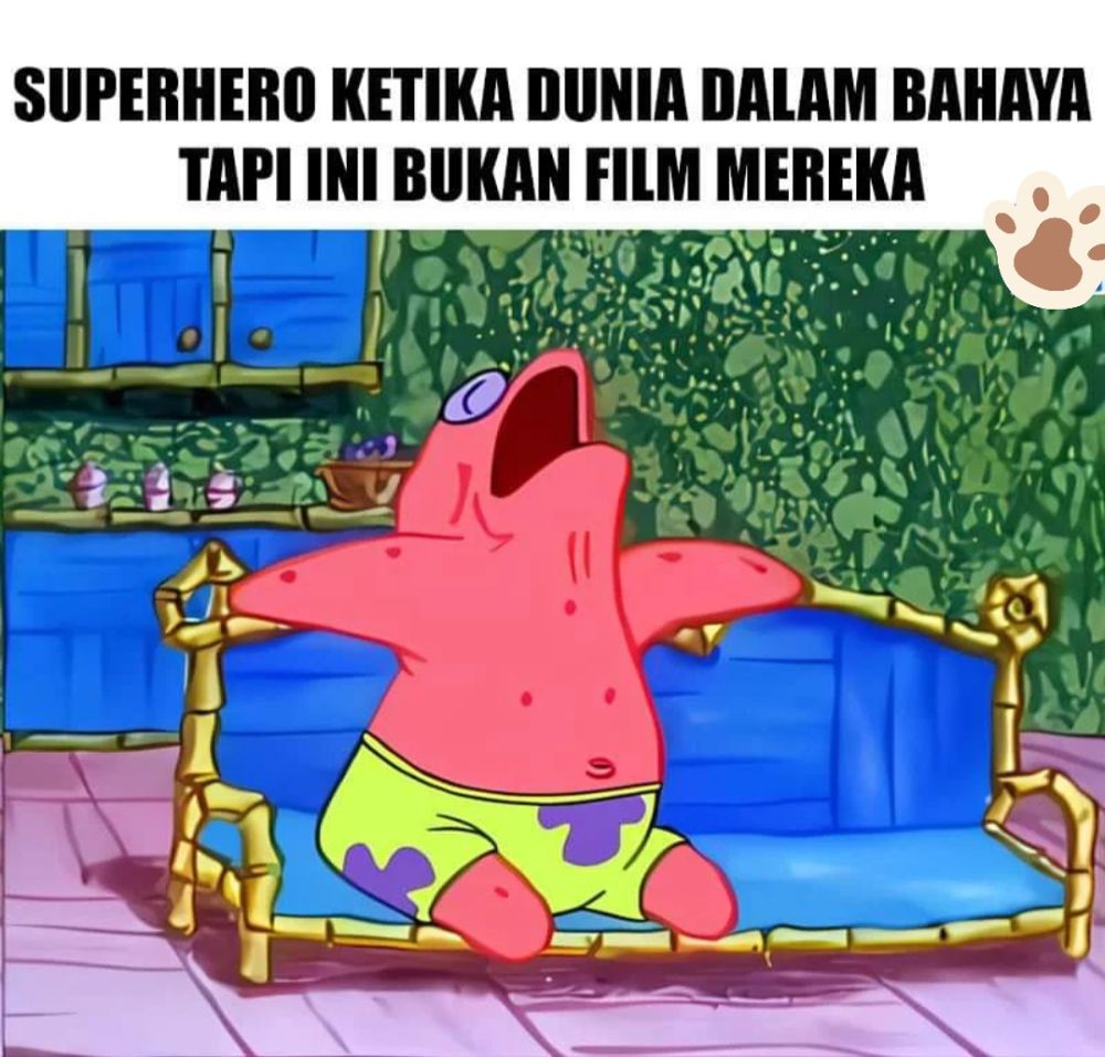 8 Meme Patrick Tidur Gak Kenal Waktu dan Tempat