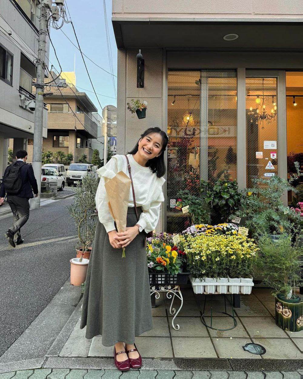 Styling Outfit Rajut ala Jesica Ceren