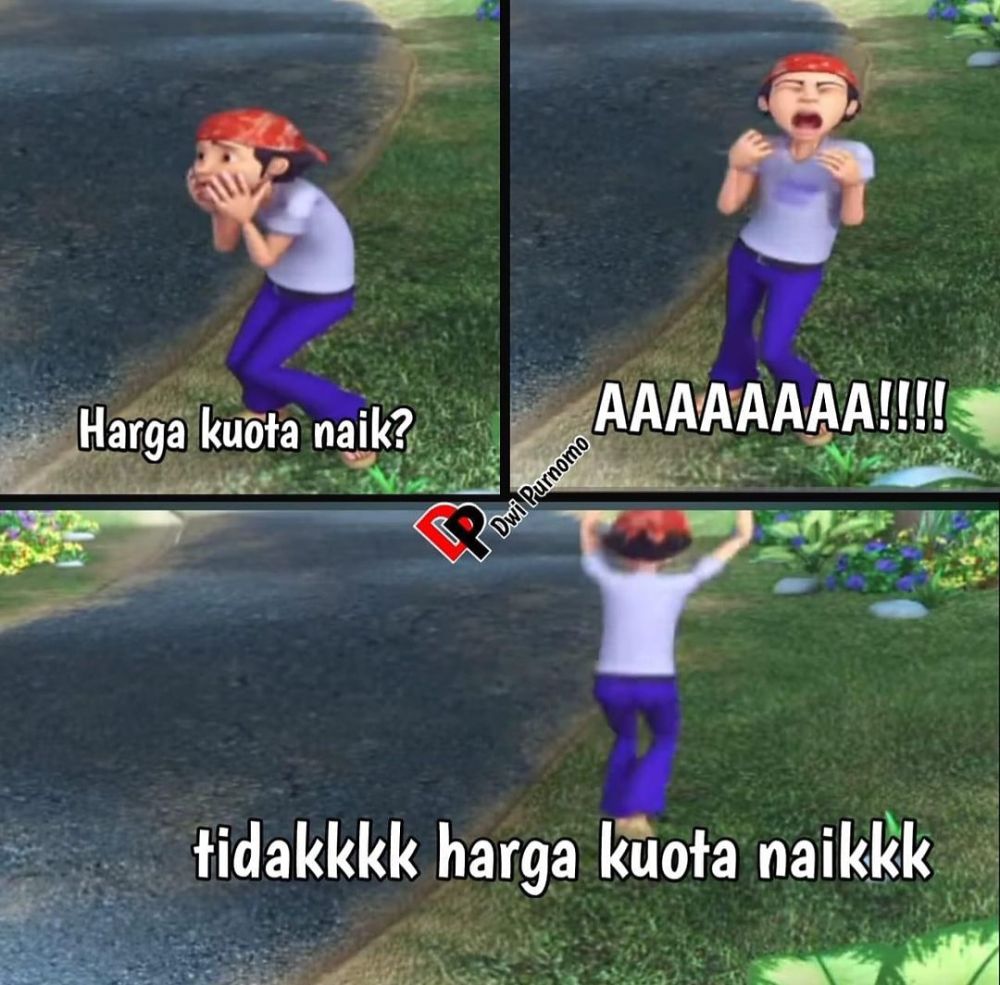 7 Meme Abang Salleh Lari Balik Arah, Takut atau Kegirangan?