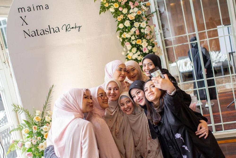 7 Potret Natasha Rizky Launching Produk Maima Indonesia