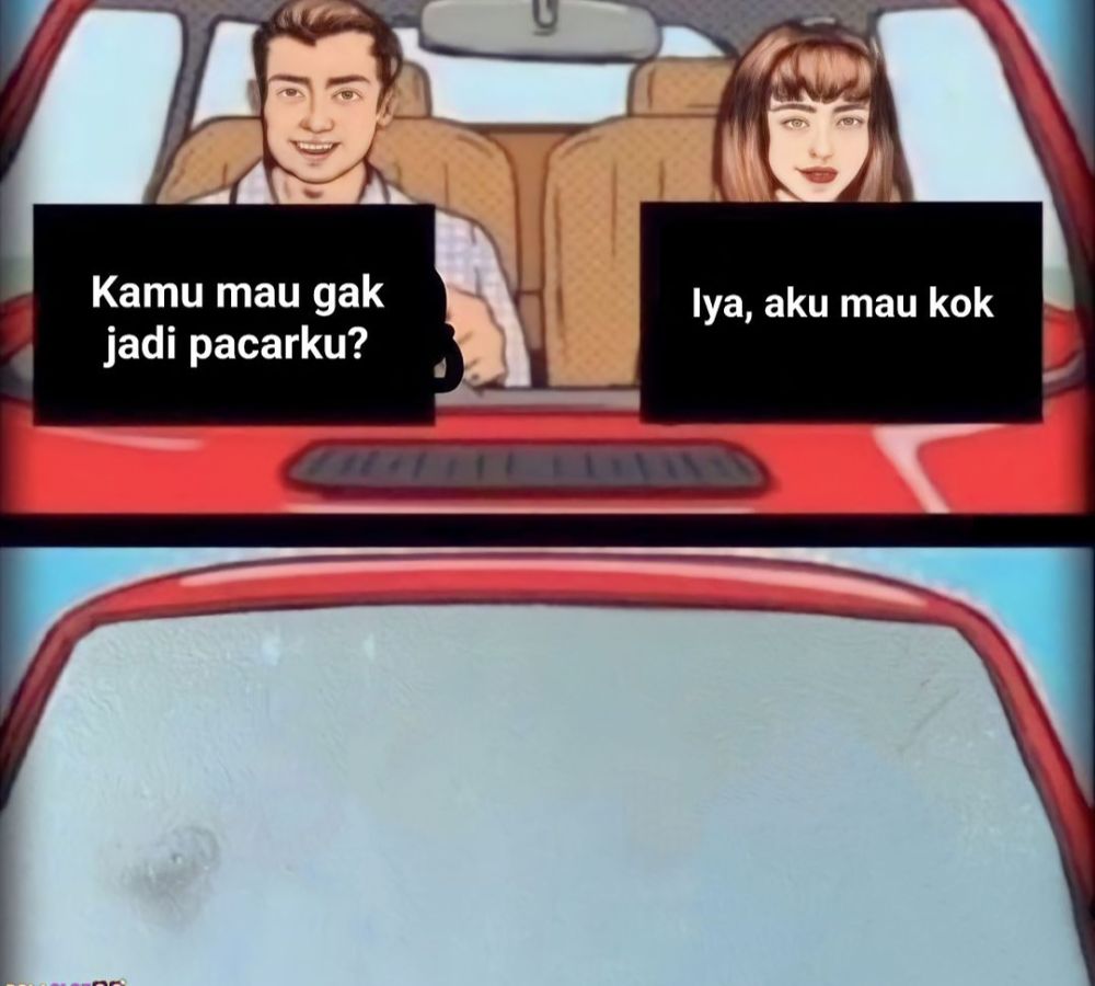 7 Meme Pasangan Diturunin dari Mobil karena Gak Sepaham