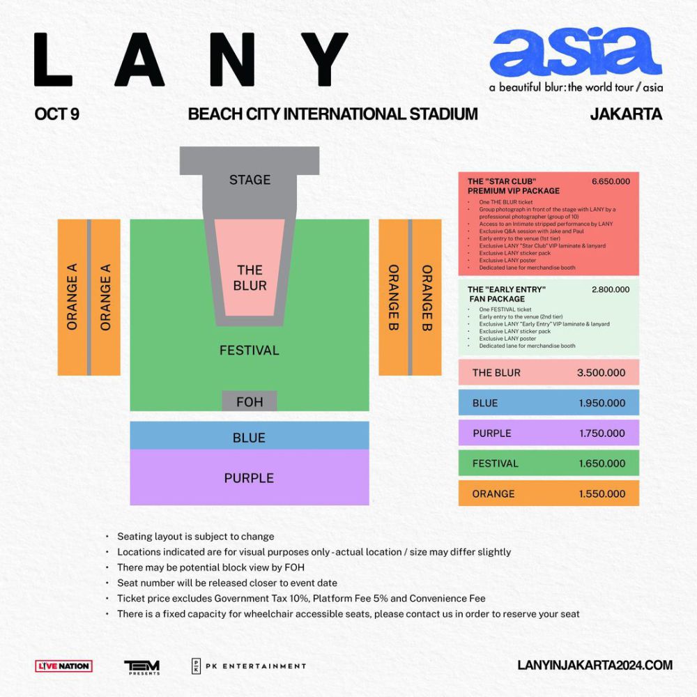 Harga Tiket Konser LANY 2024 di Jakarta, Mulai 1 Jutaan!