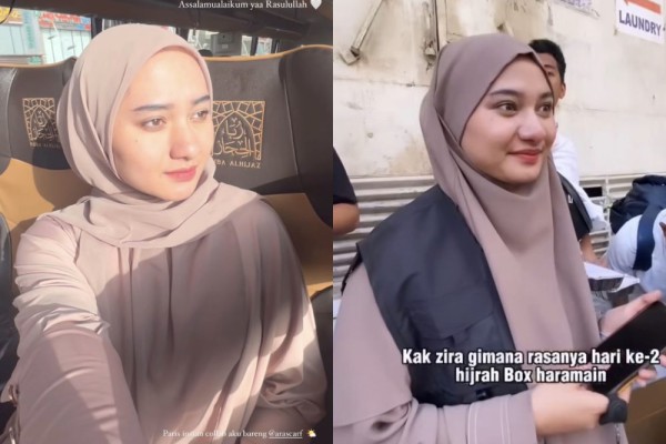 7 Potret Nadzira Shafa Umrah saat Ramadan 2024