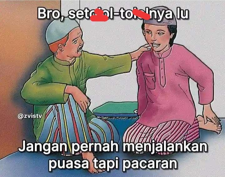 7 Meme Pacaran saat Puasa, Godaan Banget!