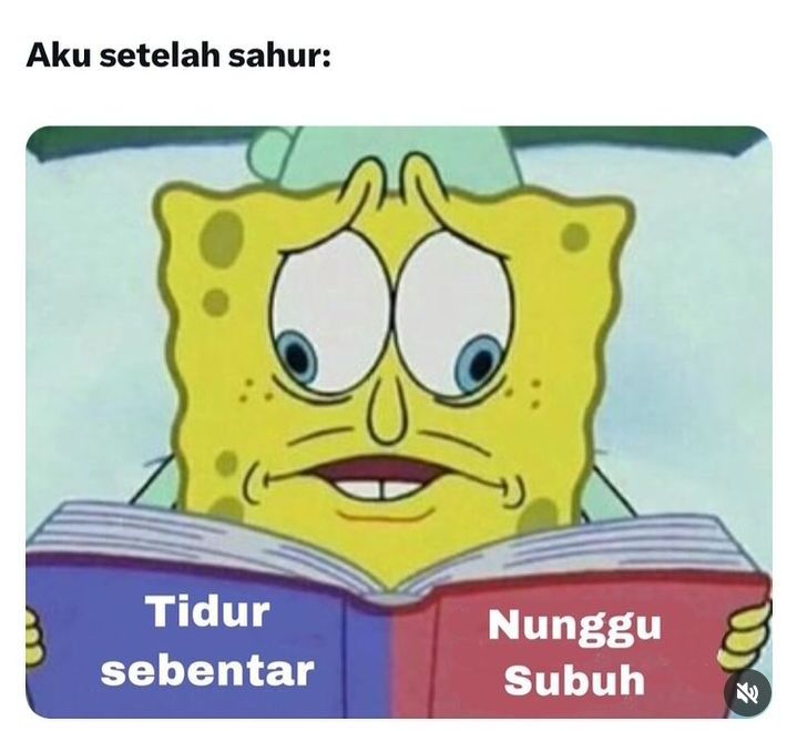 7 Meme Tidur setelah Sahur dan Salat Subuh