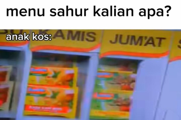 7 Meme Anak Kos saat Puasa, Buka dan Sahur Seadanya?