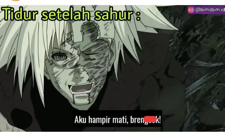 7 Meme Tidur setelah Sahur dan Salat Subuh