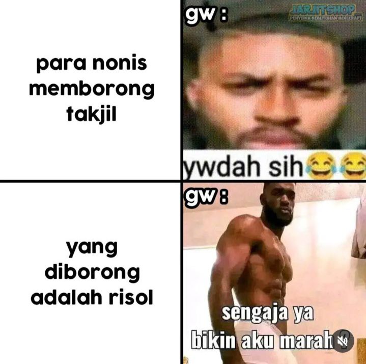Masih Lanjut, 7 Meme Nonis Takjil War saat Muslim Lengah