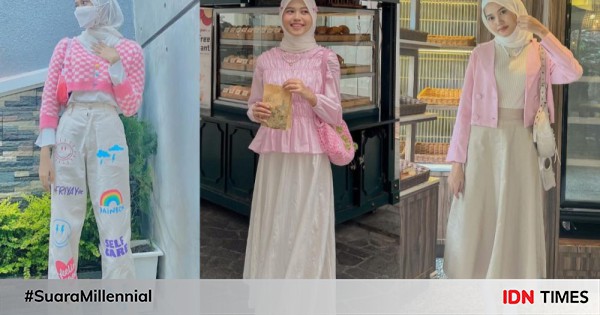 OOTD Hijab Hangout Nuansa Pink ala Queen Hyuarthasea