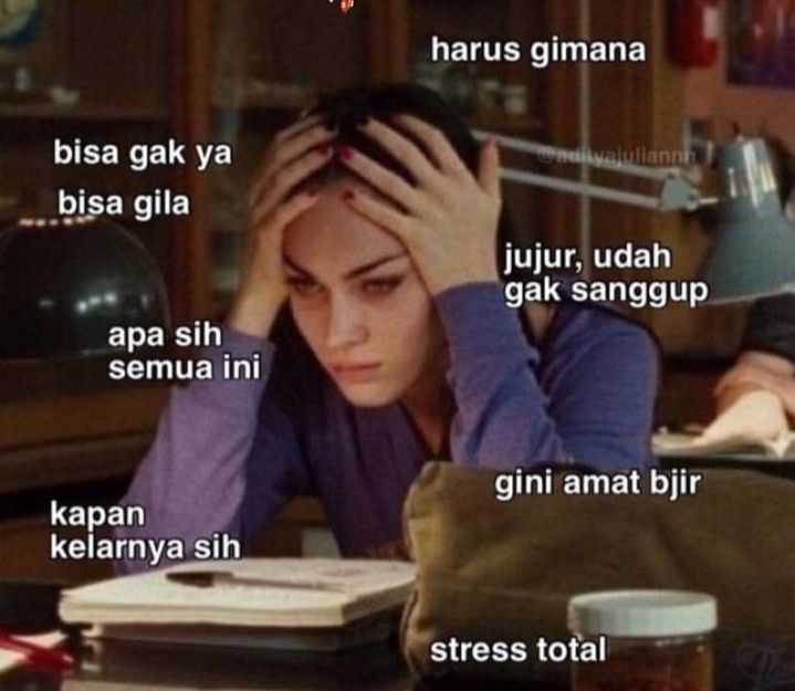 8 Meme Ngomong dalam Hati, Kepikiran Terus sama Masalah