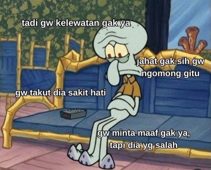 8 Meme Ngomong dalam Hati, Kepikiran Terus sama Masalah