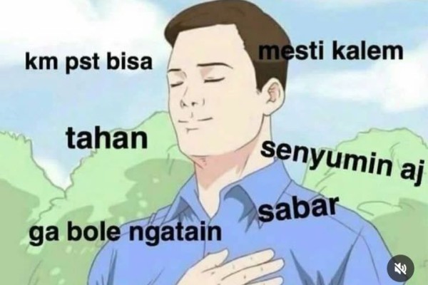 8 Meme Ngomong dalam Hati, Kepikiran Terus sama Masalah